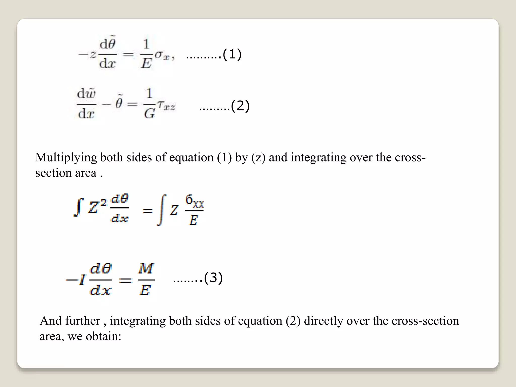Timoshenko beam-element | PPTX