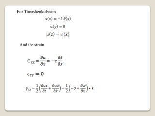 Timoshenko beam-element | PPTX | Physics | Science