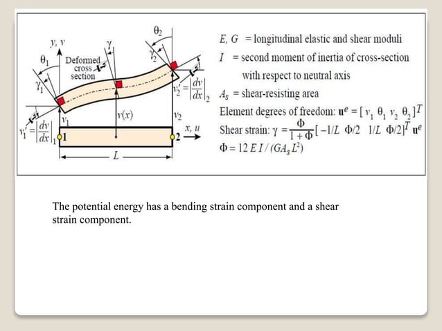 Timoshenko beam-element | PPTX | Physics | Science