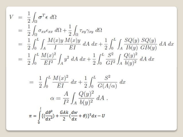 Timoshenko beam-element | PPTX | Physics | Science