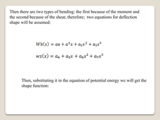 Timoshenko beam-element | PPTX