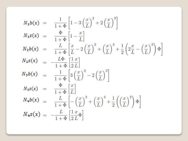 Timoshenko beam-element | PPTX | Physics | Science