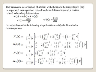 Timoshenko beam-element | PPTX