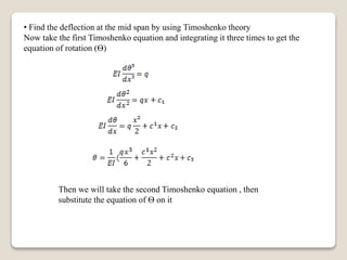 Timoshenko beam-element | PPTX