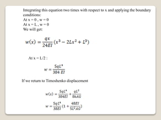 Timoshenko beam-element | PPTX