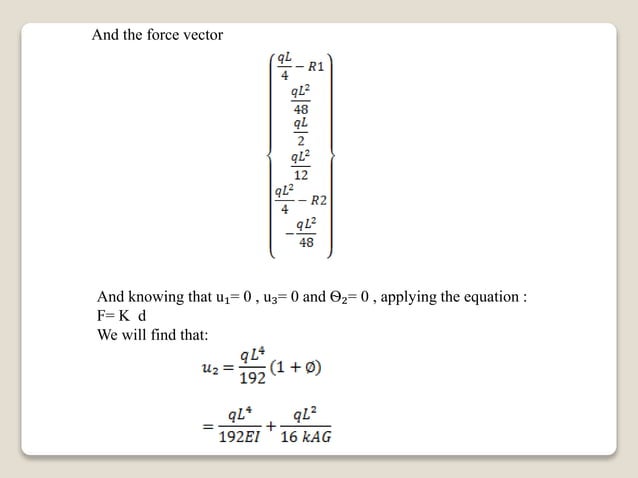 Timoshenko beam-element | PPTX | Physics | Science