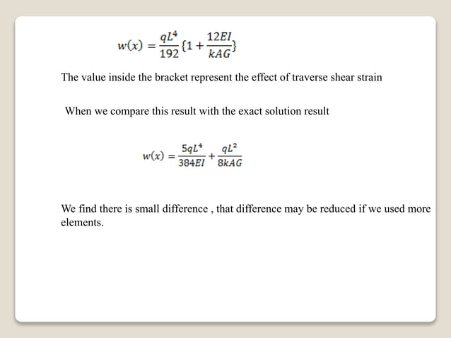 Timoshenko beam-element | PPTX | Physics | Science