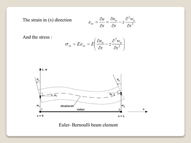Timoshenko beam-element | PPTX | Physics | Science