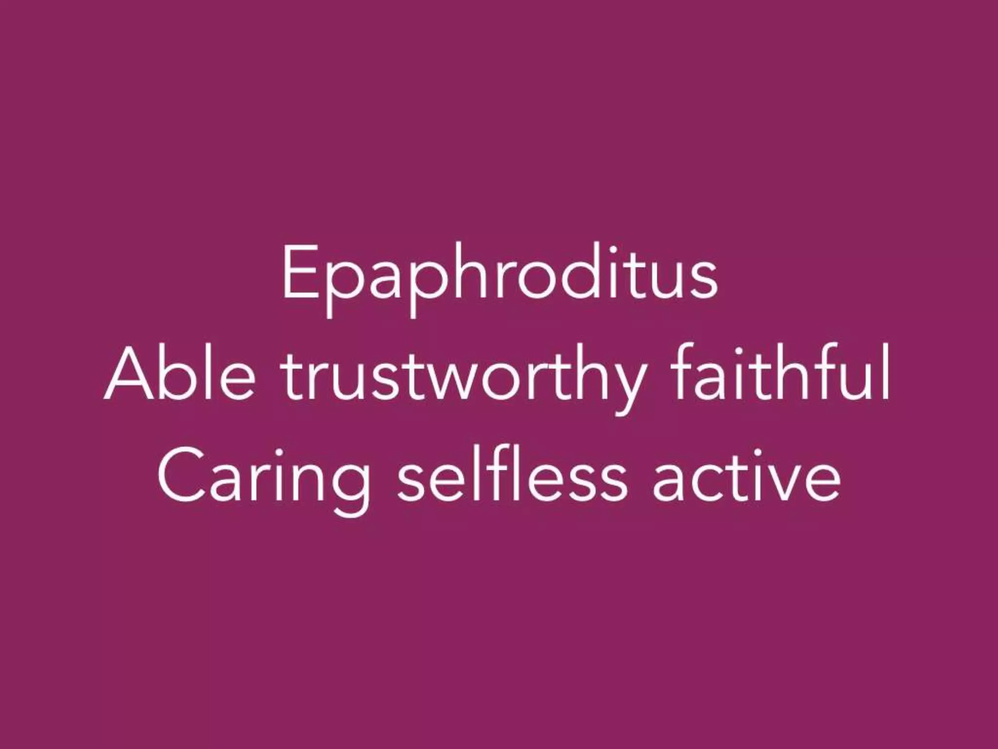 Timothy and epaphroditus | PPT