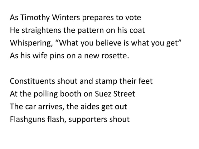 Timothy winters 2010 pp | PPTX | Politics