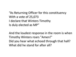 Timothy winters 2010 pp | PPTX | Politics