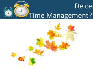 Organizarea timpului | PDF