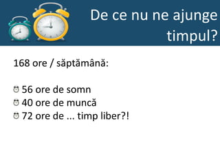 Organizarea timpului | PDF