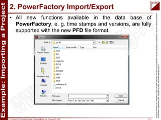 Importing/Exporting a project using DIgSILENT PowerFactory | PDF