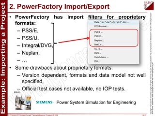 Importing/Exporting a project using DIgSILENT PowerFactory | PDF