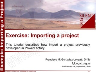 Importing/Exporting a project using DIgSILENT PowerFactory | PDF