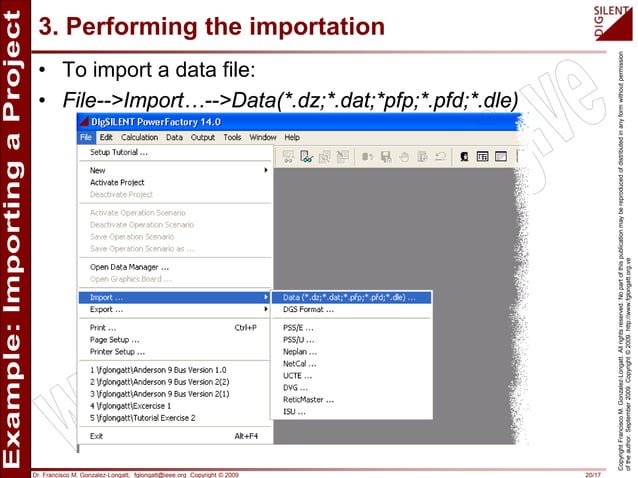 Importing/Exporting a project using DIgSILENT PowerFactory | PDF | Computer Software and ...