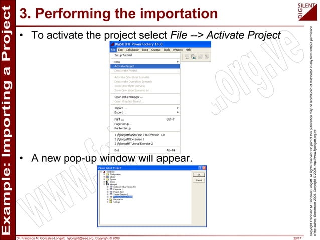 Importing/Exporting a project using DIgSILENT PowerFactory | PDF | Computer Software and ...