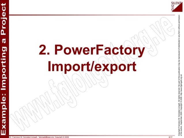 Importing/Exporting a project using DIgSILENT PowerFactory | PDF | Computer Software and ...