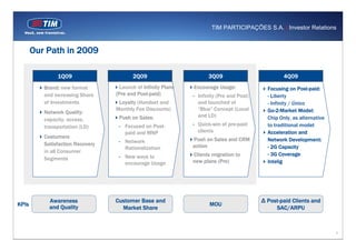 Tim Presentation Goldman Sachs Dec09 | PPT