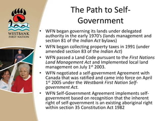 West Bank First Nation | PPTX