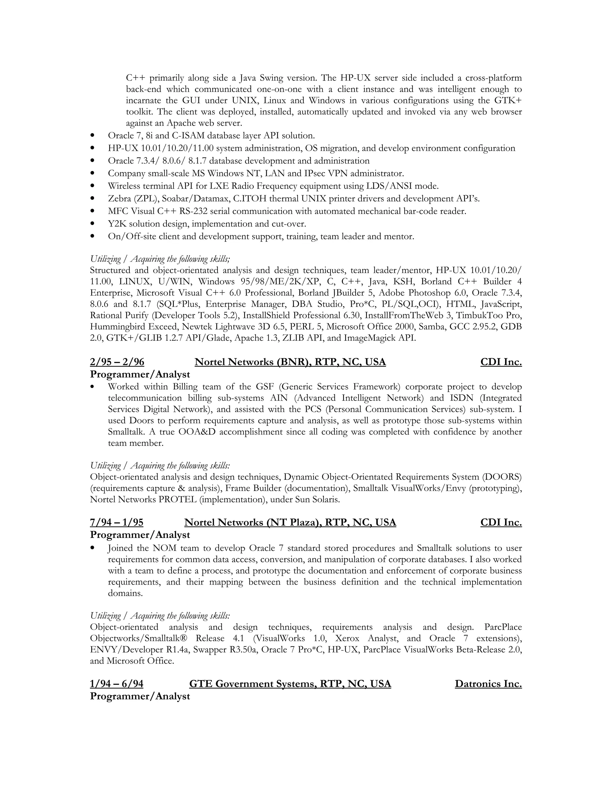 Tim R Betts Resume | PDF