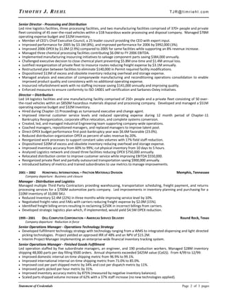 Tim Riehl - Resume | PDF