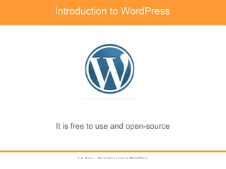 Introduction to WordPress | PPT
