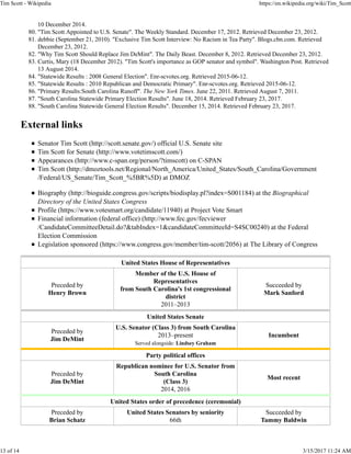 Tim Scott wikipedia (highlighted) | PDF | Politics