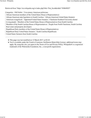 Tim Scott wikipedia (highlighted) | PDF