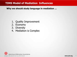 Mediators and Metaphorical Analysis: The TIMS Model | PDF