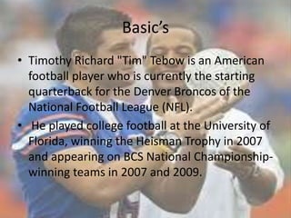 Tim tebow | PPTX
