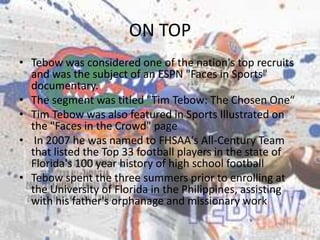 Tim tebow | PPTX