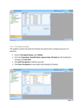 KWC Wood Tracking System TimTracker User Guide | PDF