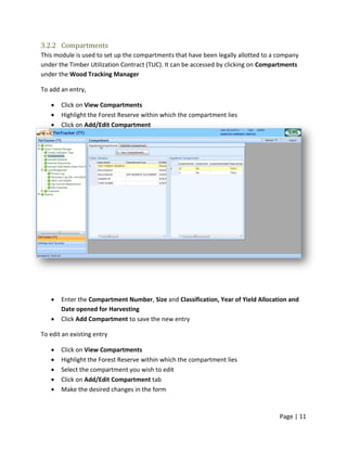 KWC Wood Tracking System TimTracker User Guide | PDF