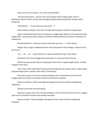 Timun emas | DOCX