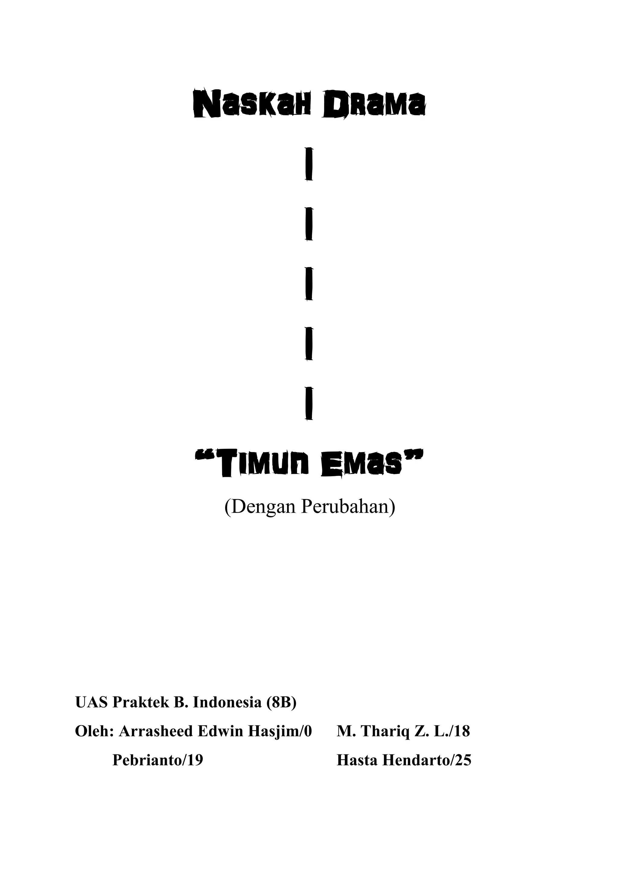 Naskah drama Timun Emas | PDF