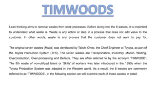 Timwoods- Lean Manufacturing | PPTX