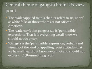 Chapter 7: Gangsta rap | PPT