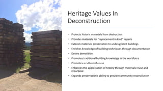 Deconstructing the Culture of Demolition | PPT
