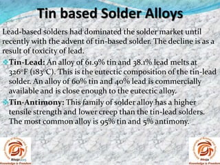Tin and it’s alloy | PPTX
