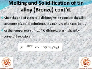 Tin and it’s alloy | PPTX