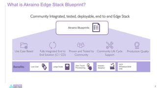 Your Path to Edge Computing - Akraino Edge Stack Update | PPT