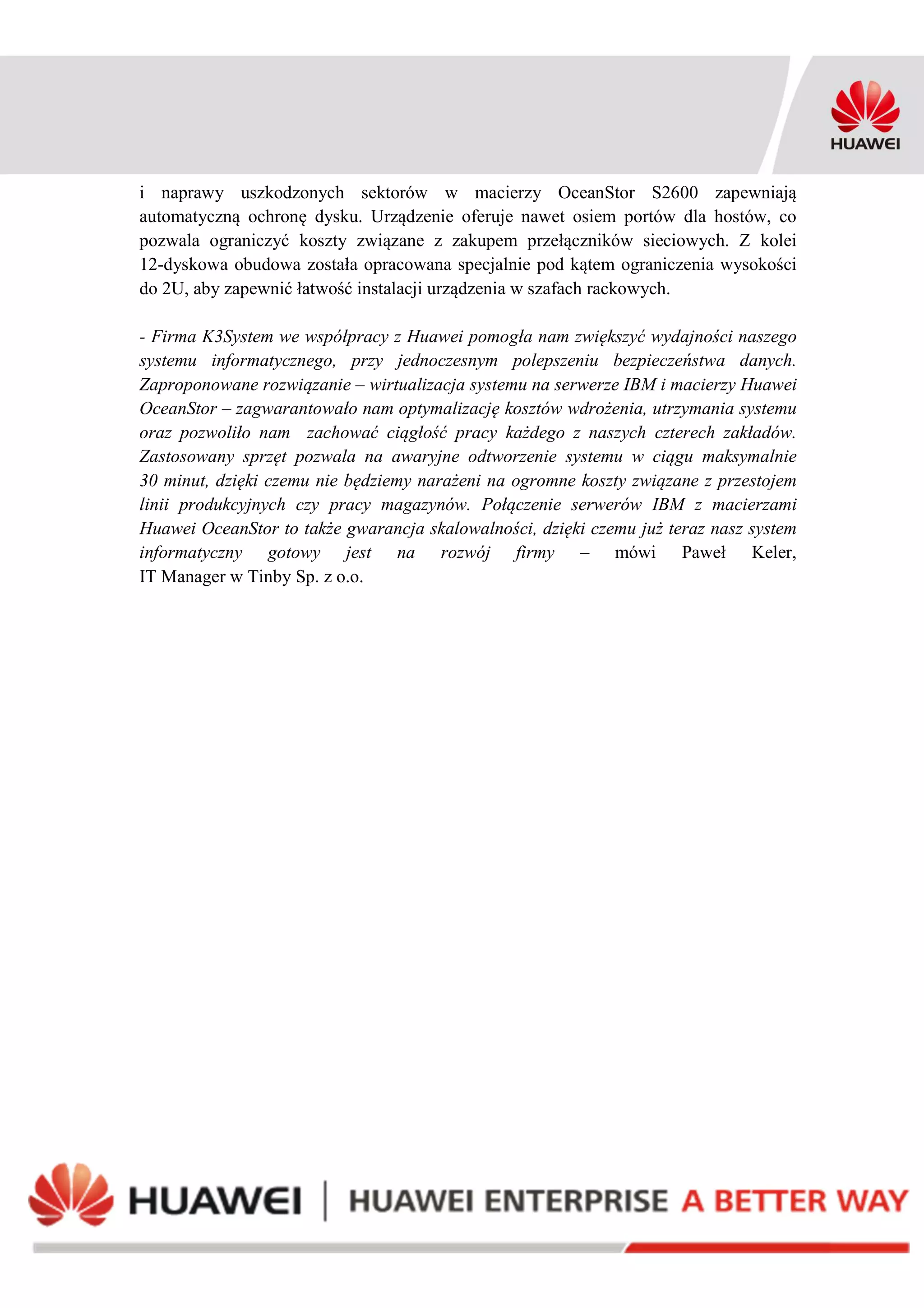 Case study Tinby - K3 System | PDF