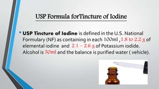 Tincture - Pharmaceutical technology-I | PPTX