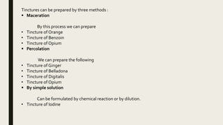 Tinctures | PPTX
