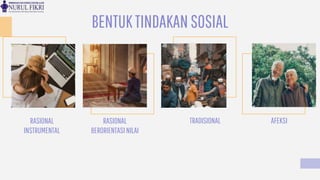 Tindakan dan Interaksi Sosial | PPTX