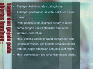 Tindakan operatif pada abortus dengan kuretase kelompok 4 | PPTX