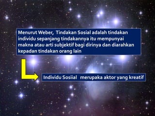 Tindakan sosial menurut max weber.25pptx | PPTX