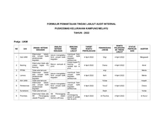 TINDAK LANJUT AUDIT INTERNAL KM 2022.docx